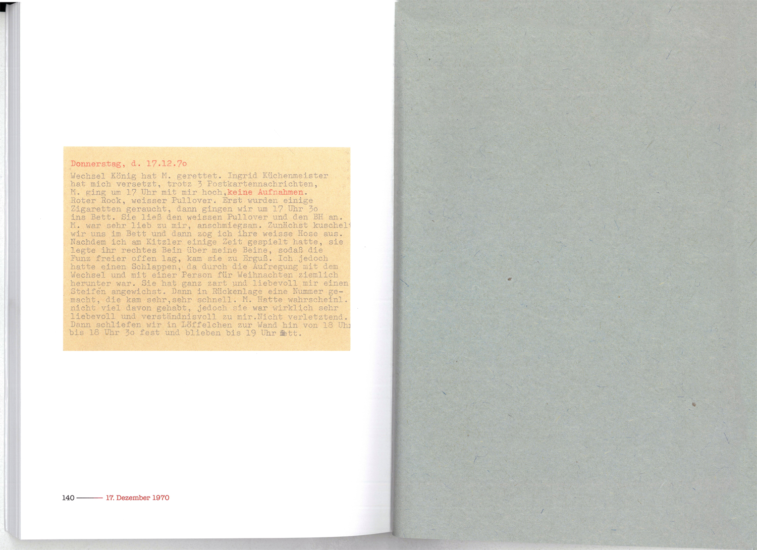 Ausstellungskatalog | MARGRET. Chronik einer Affäre, 2012 – Das ...